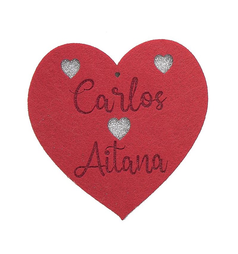 Corazón 2 Corazones con Nombre