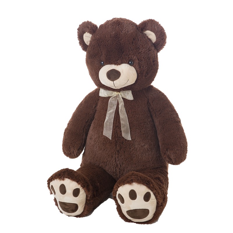 Oso de Peluche Grande 100 cm. Marrón Chocolate