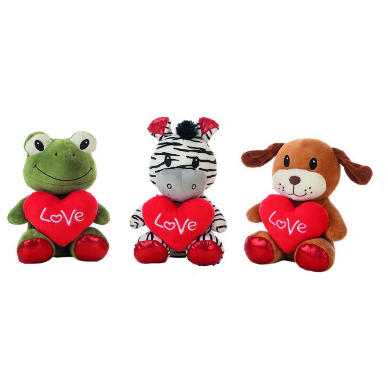 Animalitos Selva Corazón 22 cm