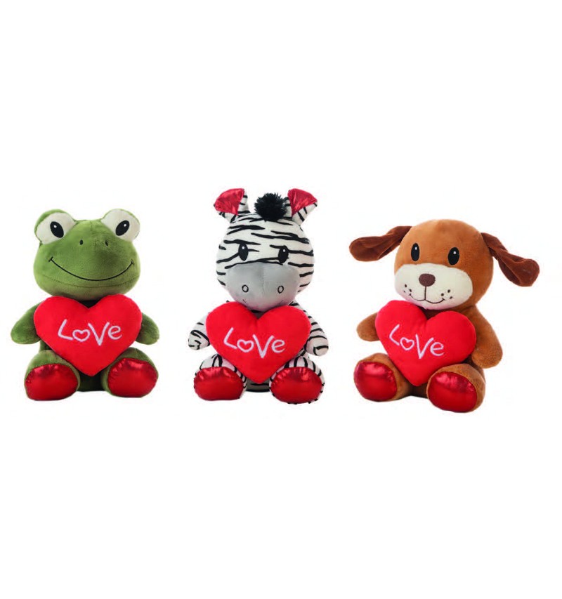 Animalitos Selva Corazón 22 cm