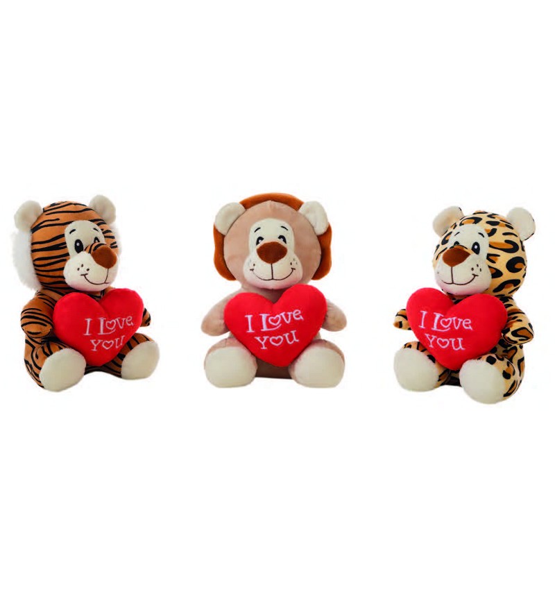 Animalitos Selva Brown Corazón 22 Cm